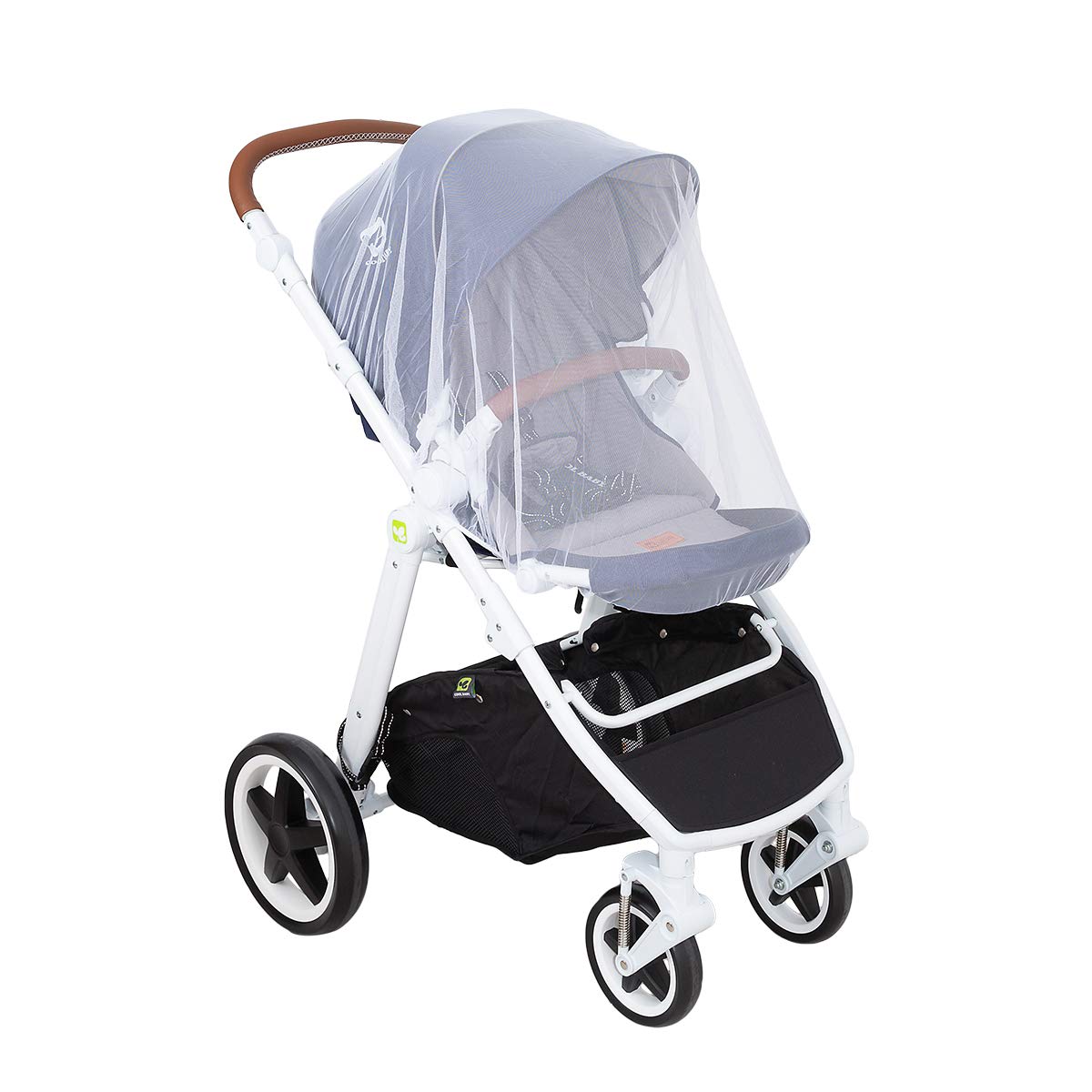 Hrzeem Baby Stroller Mosquito net Full Cover Encryption Breathable Summer Travel and Indoor (White)