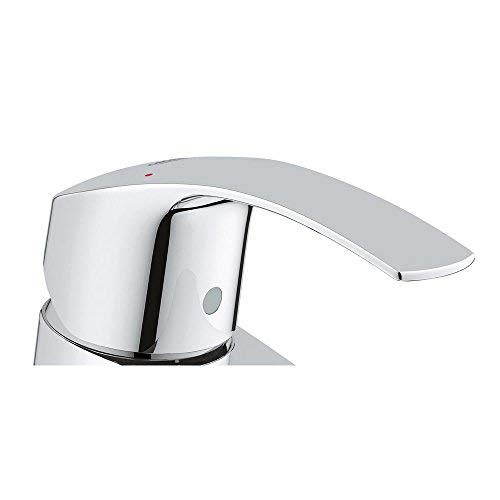 GROHE 3264300A Grohe Eurosmart New S-Size Single-Handle Single-Hole Bathroom Faucet Without Pop-Up - 1.2 GPM,StarLight Chrome