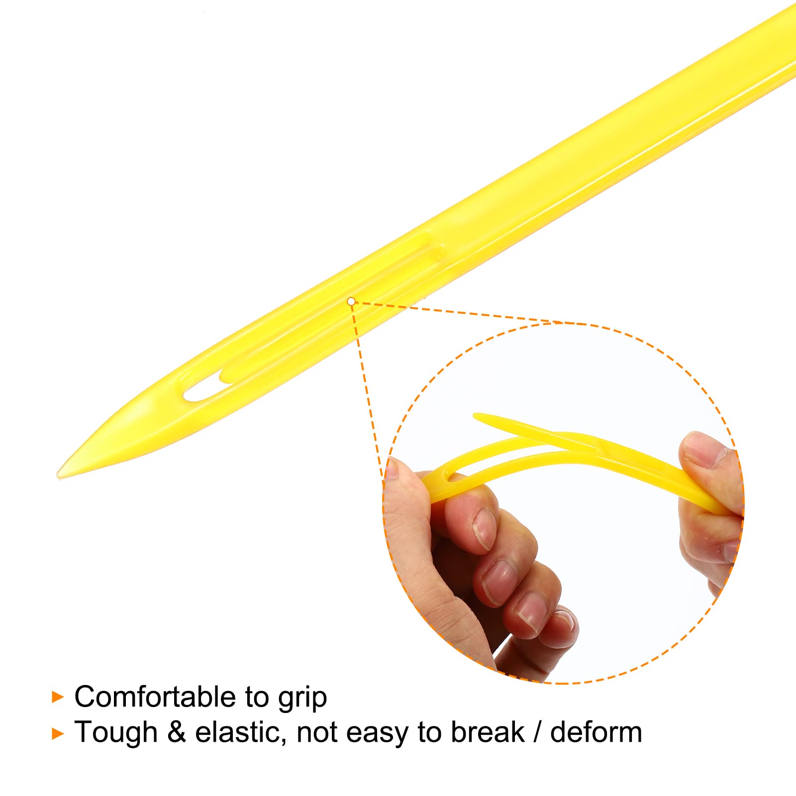 PATIKIL Netting Needle Shuttles #1, 10 Pack Plastic Fishing Net Repair Tool, Green