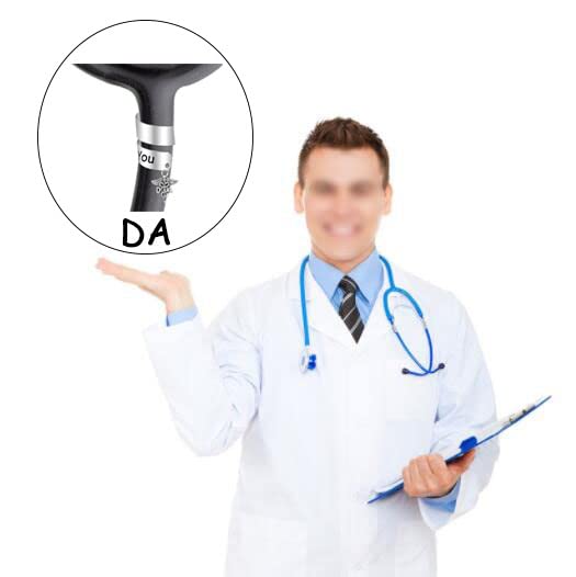 POTIY Dental Assistant Stethoscope ID Tag Dental Student Stethoscope ID Tag Dental Student Charm DA Gift (DA)