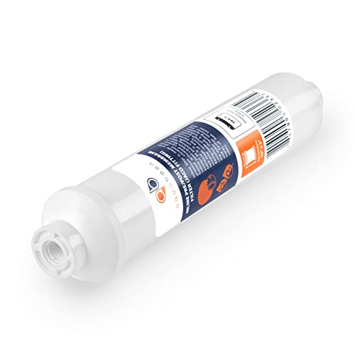 Reverse 10” x 2.5” Osmosis Coconut Carbon GAC Sediment RO Water Filters Set by Aquaboon