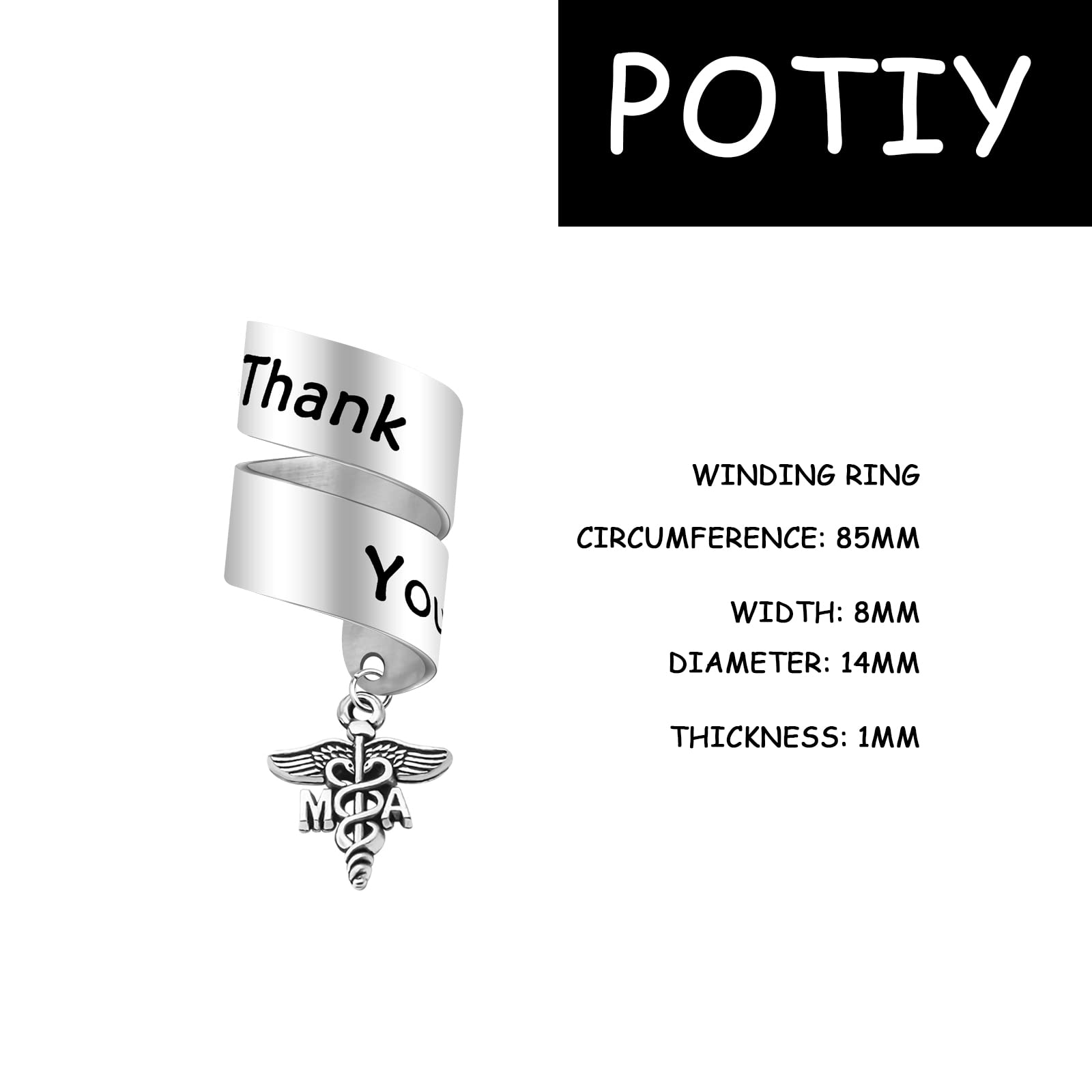 POTIY Medical Assistant Stethoscope ID Tag MA Stethoscope ID Tag Medical Student Charm Medical Life (MA)