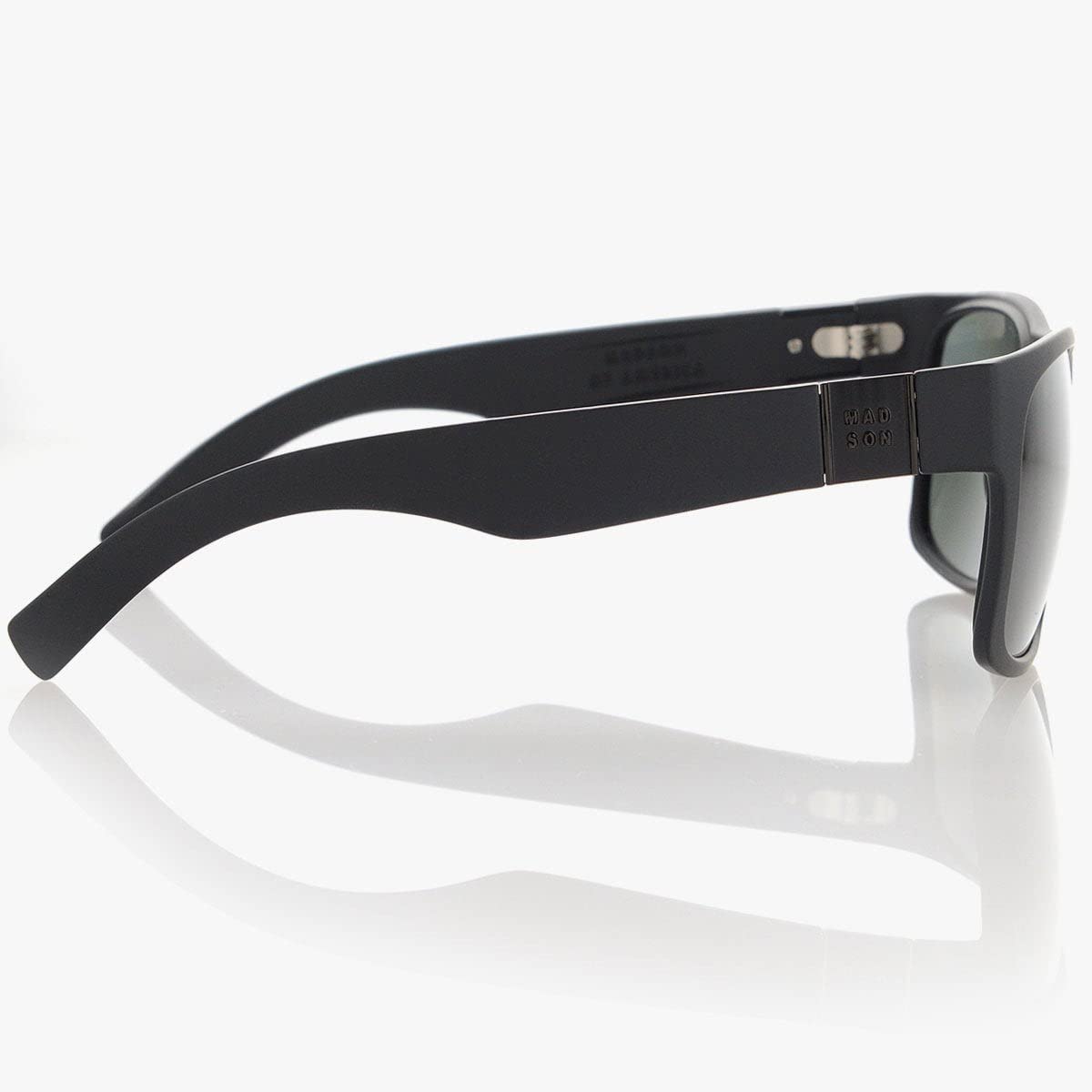 MAD SON Camino Black on Black/Grey Polarized Sunglasses - Men's, UV ProtectionâŚ