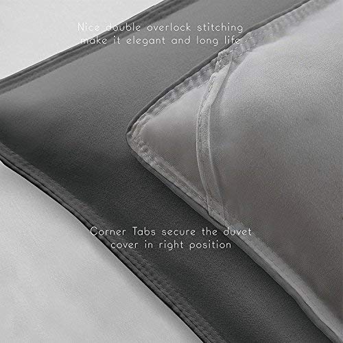 HUAJIE HJ 3 Pieces All Season Soft Comfortable Down Alternative Reversible Quilted Oversize Comforter Set School Dorm, Machine Washable