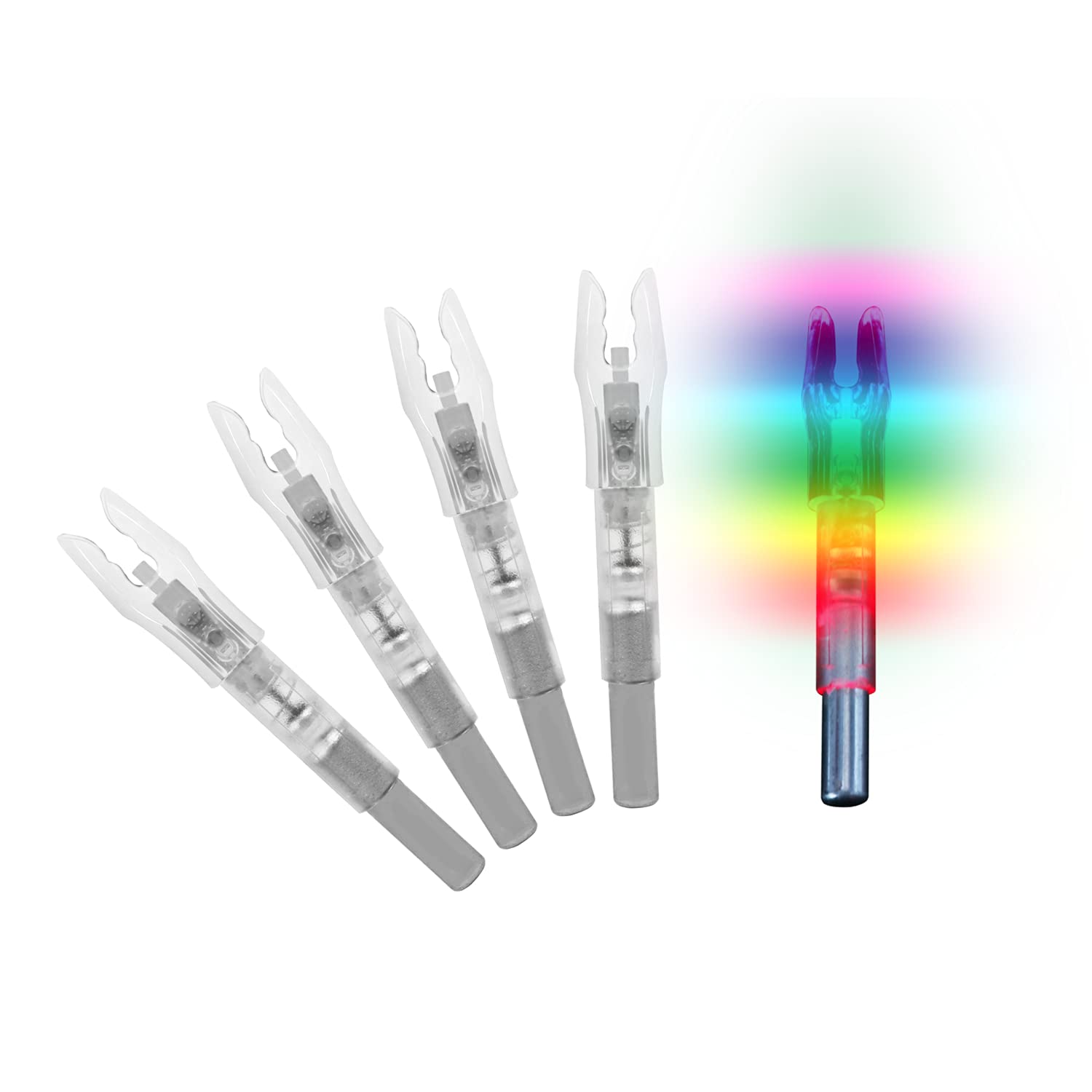 M.SJUMPPER ARCHERY Arrows Lighted Nocks 5.20mm/.204inch knocks for Hunting Target Practice Shooting (Pack of 5)