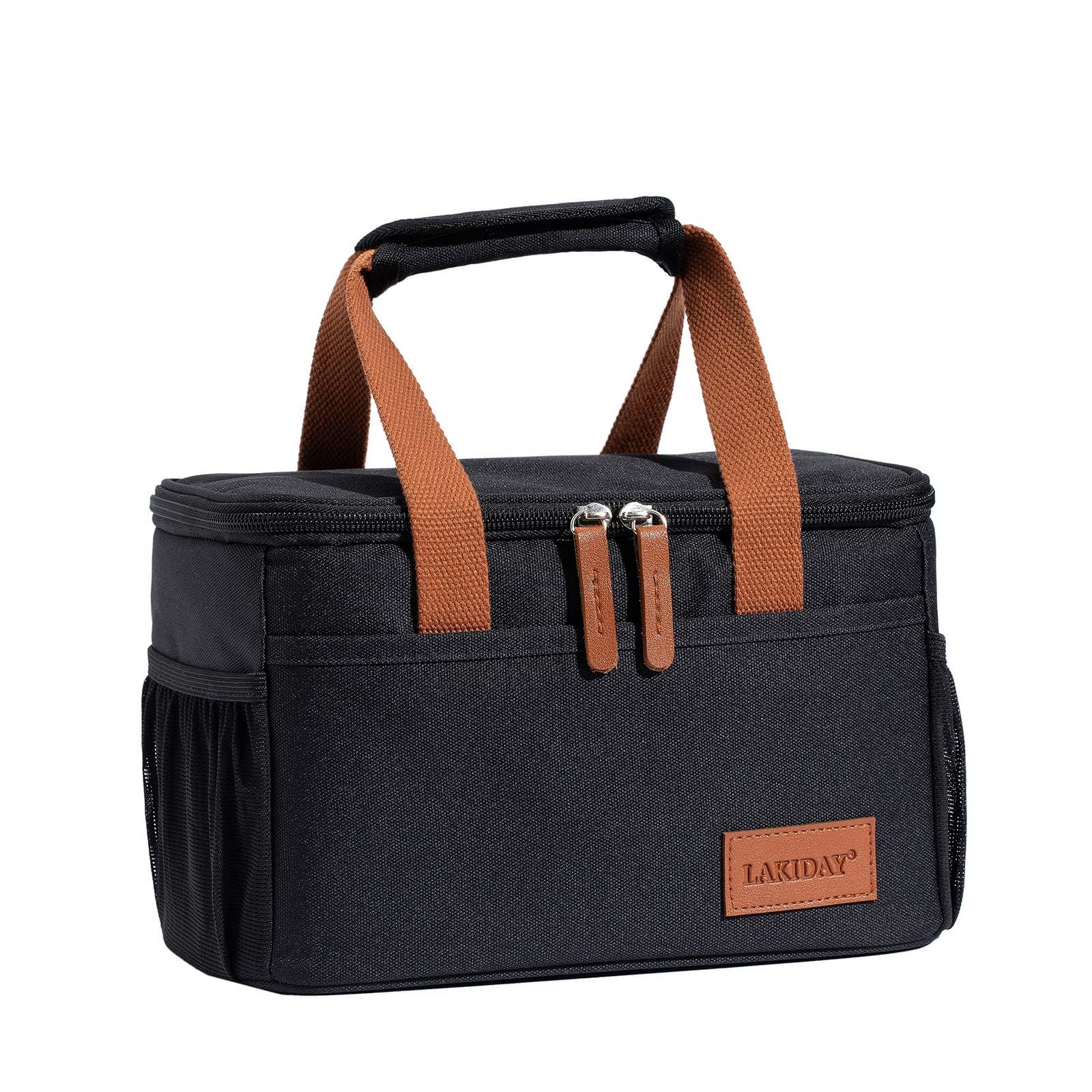 LAKIDAY Insulated Lunch Bag for Women/Men Cooler Bag Lunch Tote Container Leakproof for WorkOutdoor