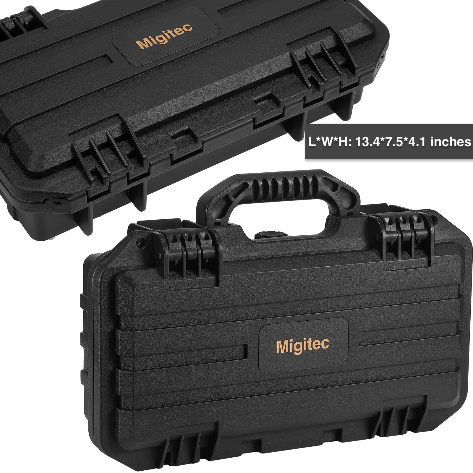 Migitec Waterproof Hard Carrying Case Compatible with Valve Steam Deck, Protective Travel Case Holds Steam Deck Console and Power Adapter