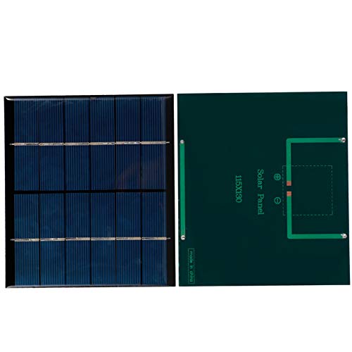 POCREATION 2.5W 6V Mini Solar Module, Solar Panel Charger, DIY 5.1 x 4.5in Practical Polysilicon Solar Lamps Outdoor Solar Products Household Products for Solar Toys