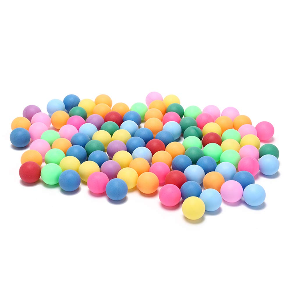 KENTLI 60Pcs/Pack Yellow Professional Training Ping Pong Balls 40mm 2.4g Entertainment Table Tennis Balls Mixed Colors for Game Gift Advertising (White)