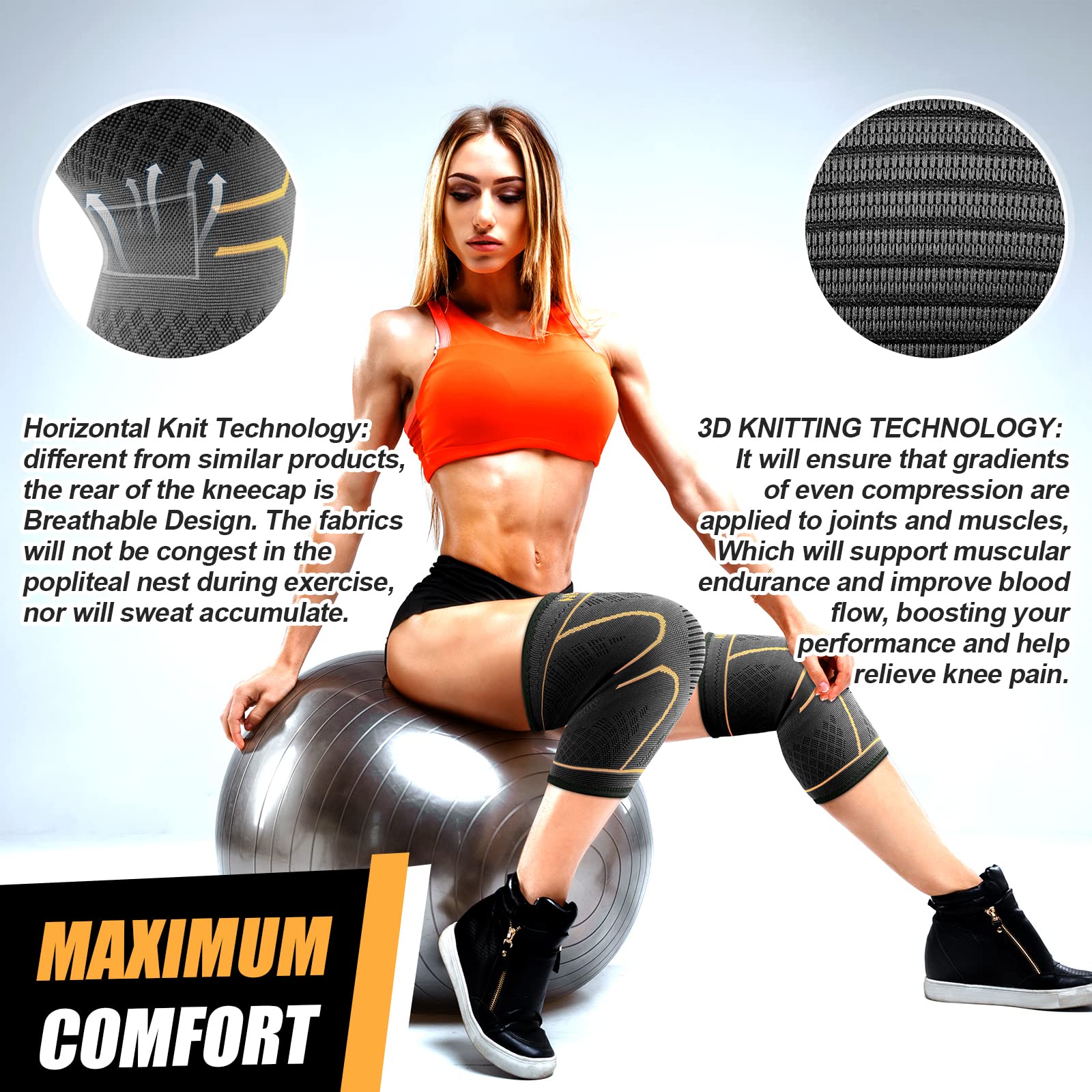 NEENCA ANKLE KNEE NEW SUPPORT BRACE