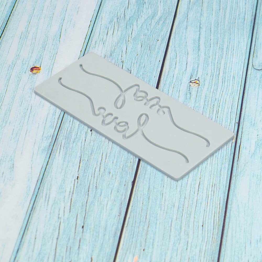 Love Silicone Lace Mold, Cake Mat, Fondant Impression Mats, Heart Pattern Lace Mat for Cake Decorating Valentine's Day (A_6.40x5.52x0.12inch)