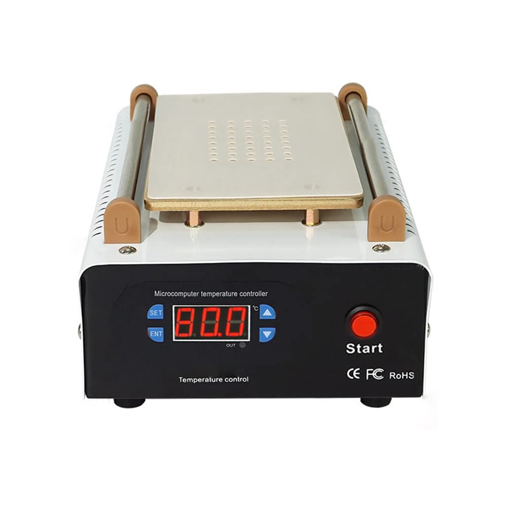 LCD Screen Separator 7” for iPhone Screen Replacement, Cell Phone Heating Plate, Phone Heater, Cell Phone LCD Remover Screen Repair Machine, Smartphone Heat Mat with Air Pump