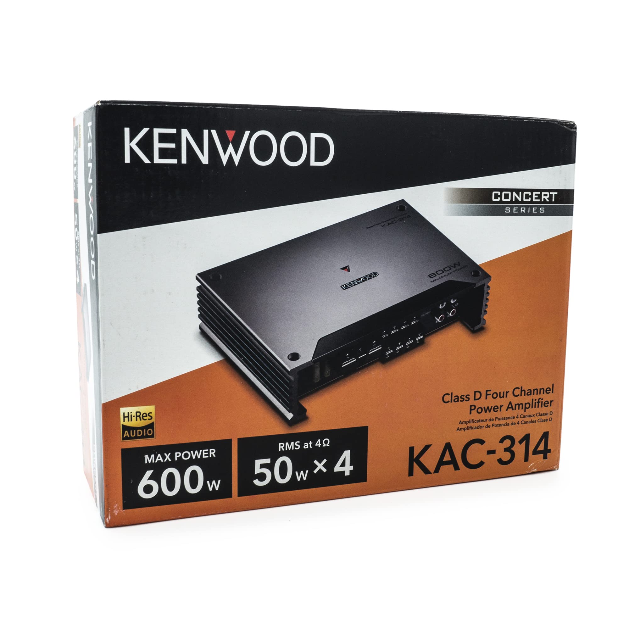Kenwood KAC-511 Class D Digital Mono Amplifier with Variable Low-Pass Crossover - Black