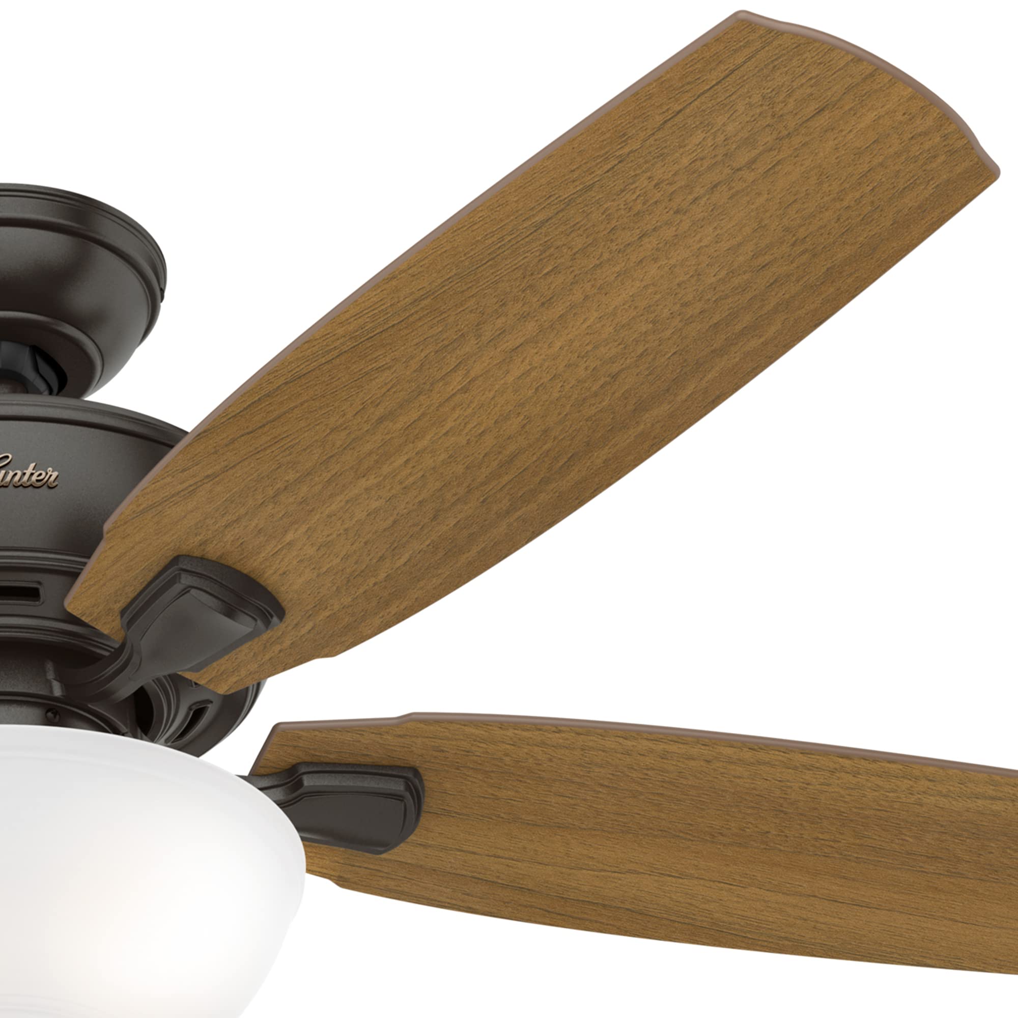Hunter Fan 52 inch Casual Noble Bronze Finish Indoor Ceiling Fan with LED Lights (Renewed)