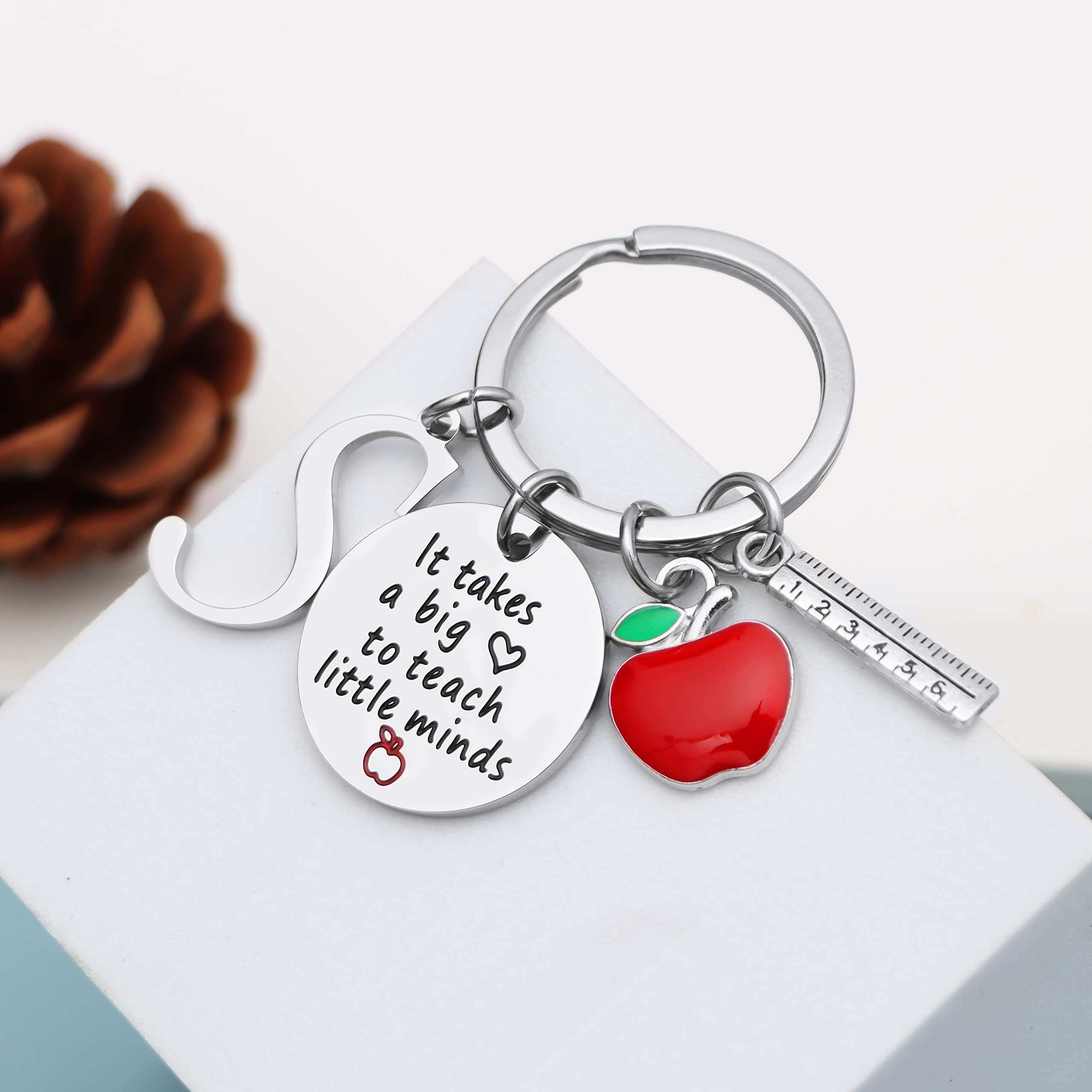 JRXOO Teacher Appreciation Gift Thank You Gift For Teacher Best Teacher Gift Graduation Gift For Teacher Keychain (V)