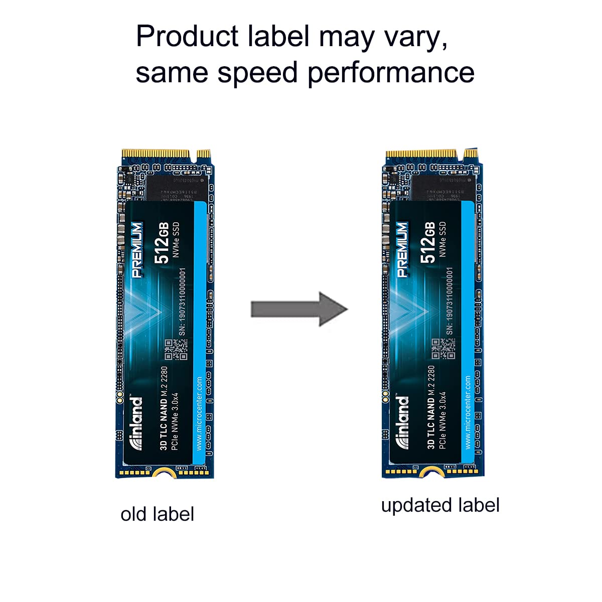 INLAND Premium 512GB SSD M.2 2280 PCIe NVMe 3.0 x4 3D NAND Internal Solid State Drive, High Speed Read/Write Speed up to 3100MB/s and 1900MB/s, NVMe 1.3 & PCIe 3.1 Compatible, 780 TBW