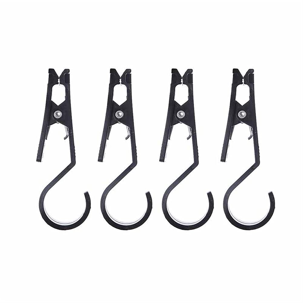 LMMDDP 4 Pcs/Set Outdoor Tent Canopy Cloth Clip Hook Holder Portable Multifunctional Tool Tent Pegs Camping Accessories