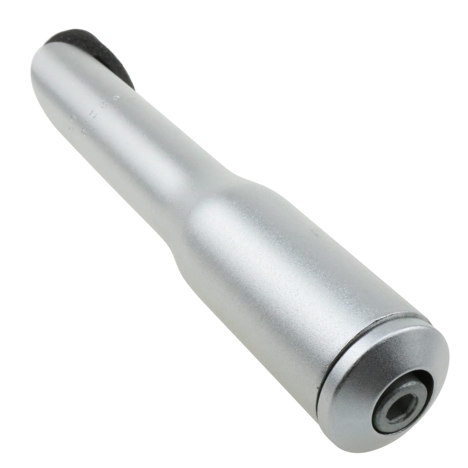 LUORNG Bike Fork Stem Extender 22.2mm Silver Aluminum Alloy Road Mountain Bike Bicycle Stem Riser Adapter for 1-1/8 Threadless Steerer Tubes
