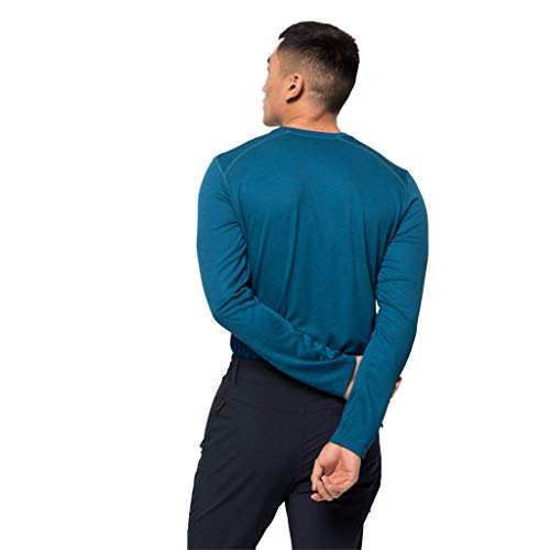 Jack Wolfskin Mens Sky Range Longsleeve M, Dark Cobalt, L