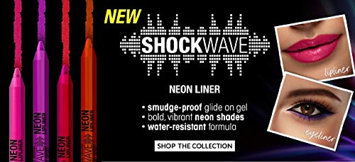 L.A. Girl Shockwave Neon Lipliner, Lipliner Pencil, POP, 0.04 oz.