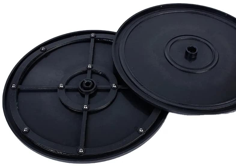 Mateda Lazy Susan Turntable Organizer Non Skid Heavy Duty Rotating Swivel Steel Ball Bearings for TV, Monitors, Laptops, Artwork, Plants (12 Inch)
