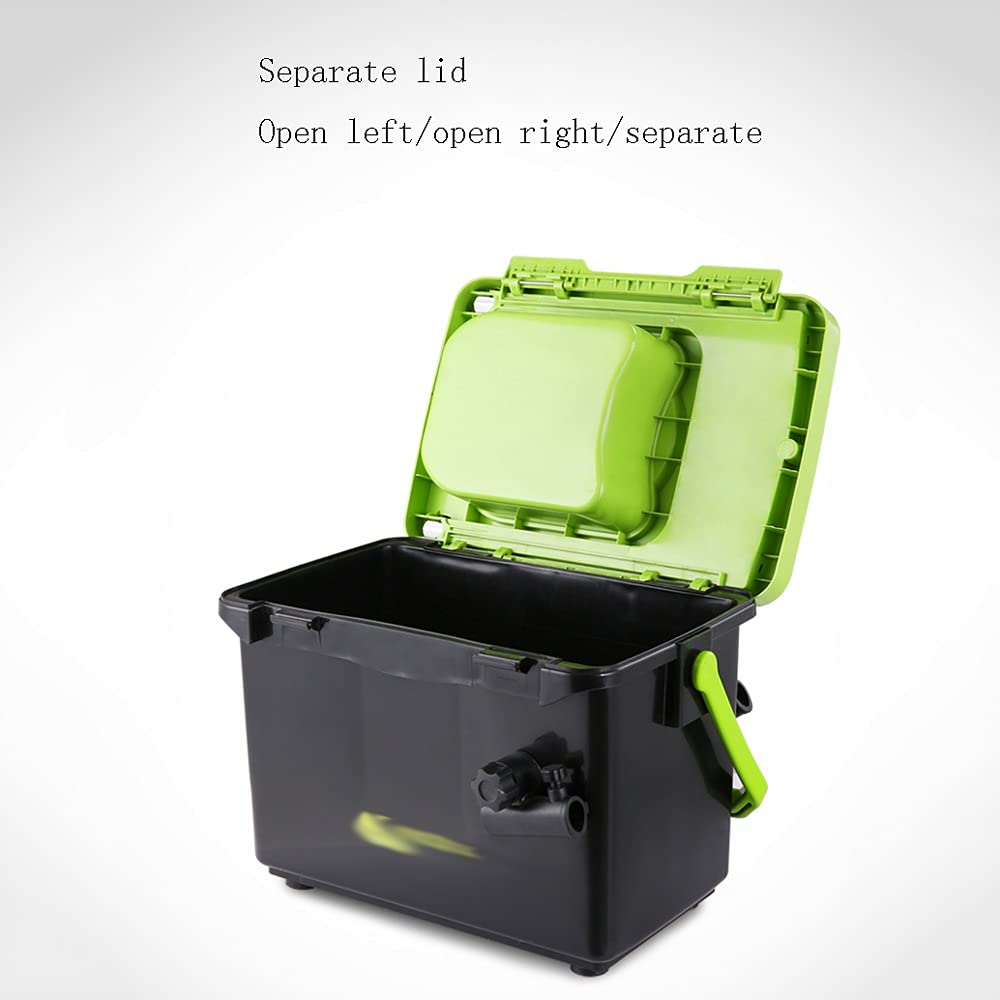 LMMDDP Durable Thickened EVA Fishing Box Waterproof Tackle Storage Large Capacity Organizer Carrying Bag Available (Color : Black red)