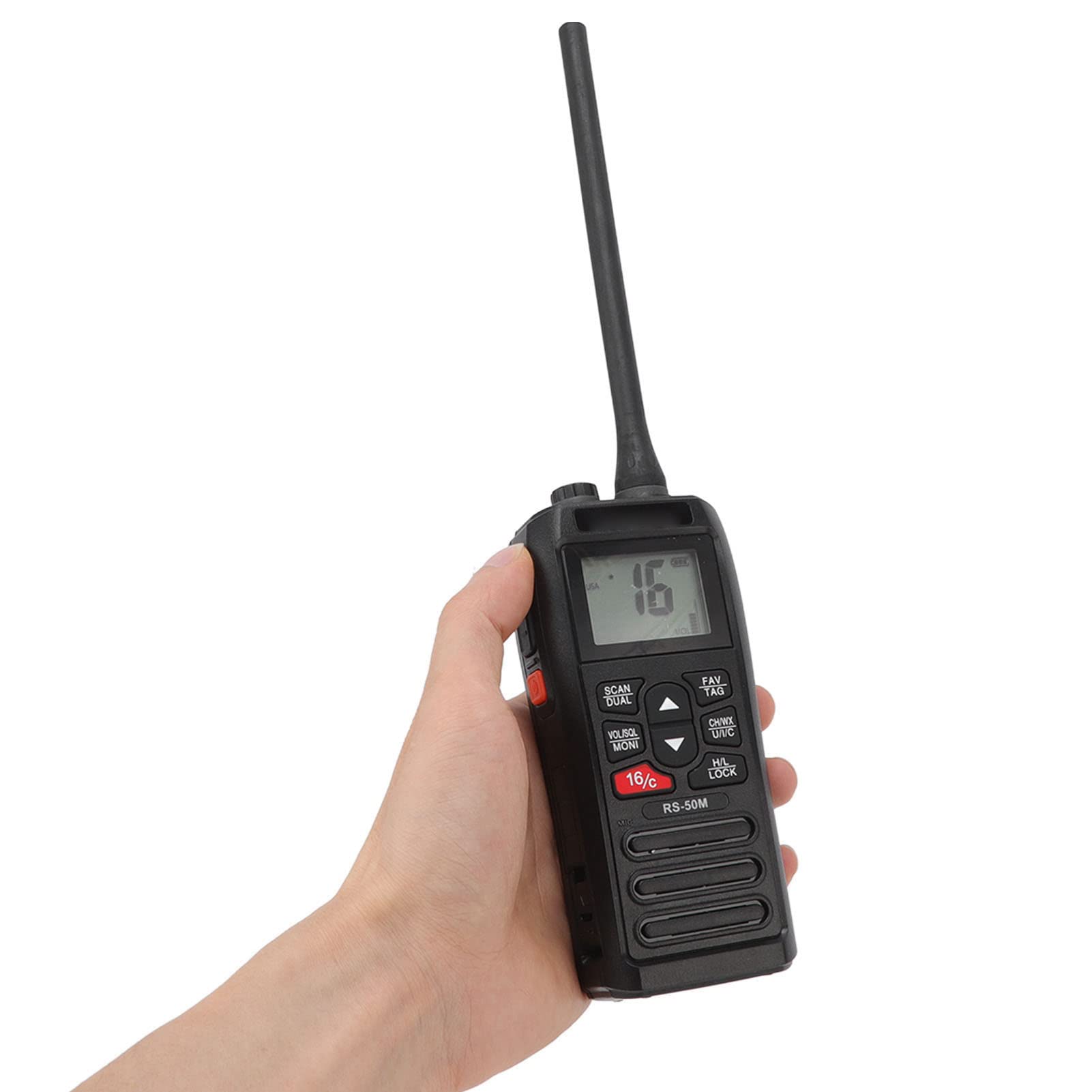 Marine Radio, Floating IP67 Waterproof Walkie Talkies AC100-240V Handheld for Ship (US Plug)
