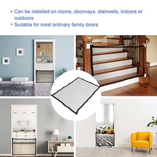 Jacksing Safty Baby Gate, Baby Door Gate Baby Gate Retractable Doorway Baby Gate for Indoor(S)