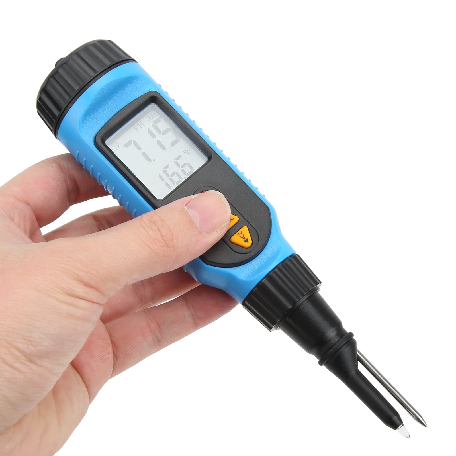 PH Tester Pen ABS High Accuracy PH Meter Pen with LCD Display for Bread Meat Fruit