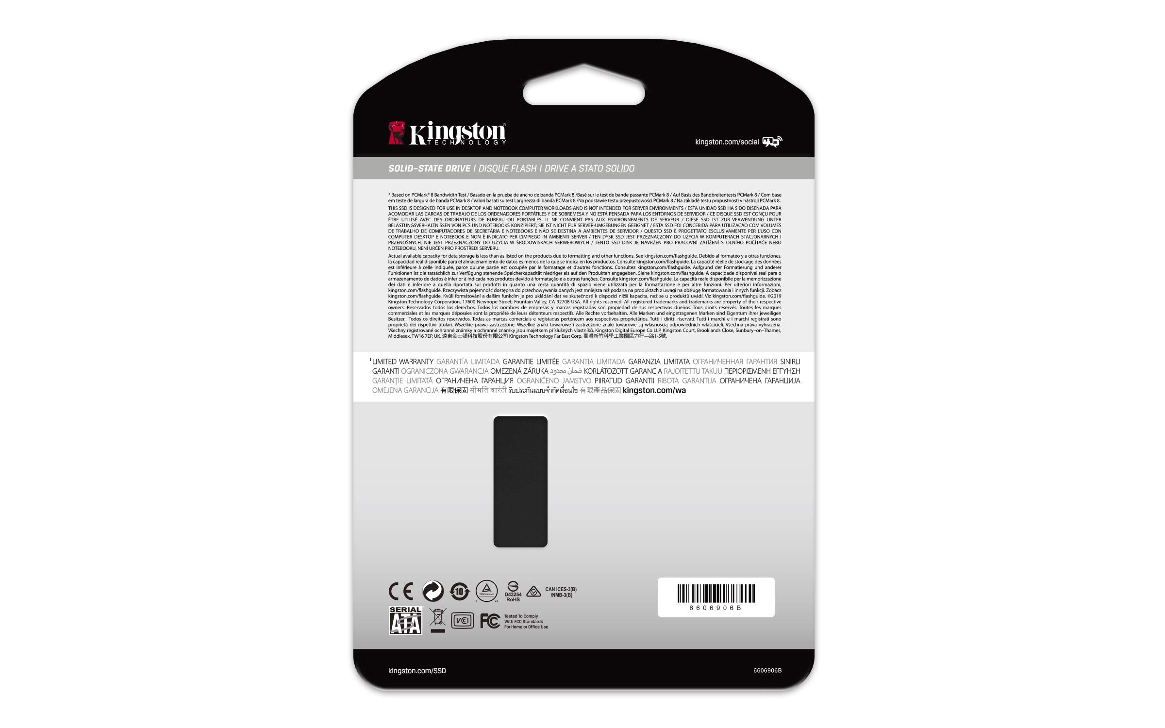 Kingston KC600 256GB 2.5 Inch SATA3 Solid State Drive (3D TLC)