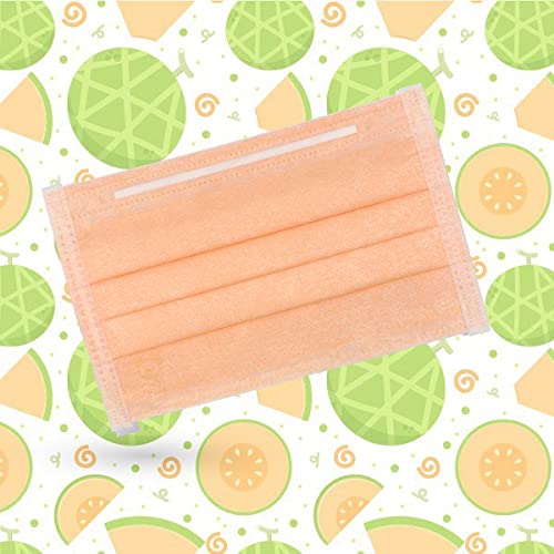 Made in Taiwan Rectron 3-Ply ASTM-1 Kids Disposable Face Mask 50 PC (5.7 Inches x 3.75 Inches, Orange)