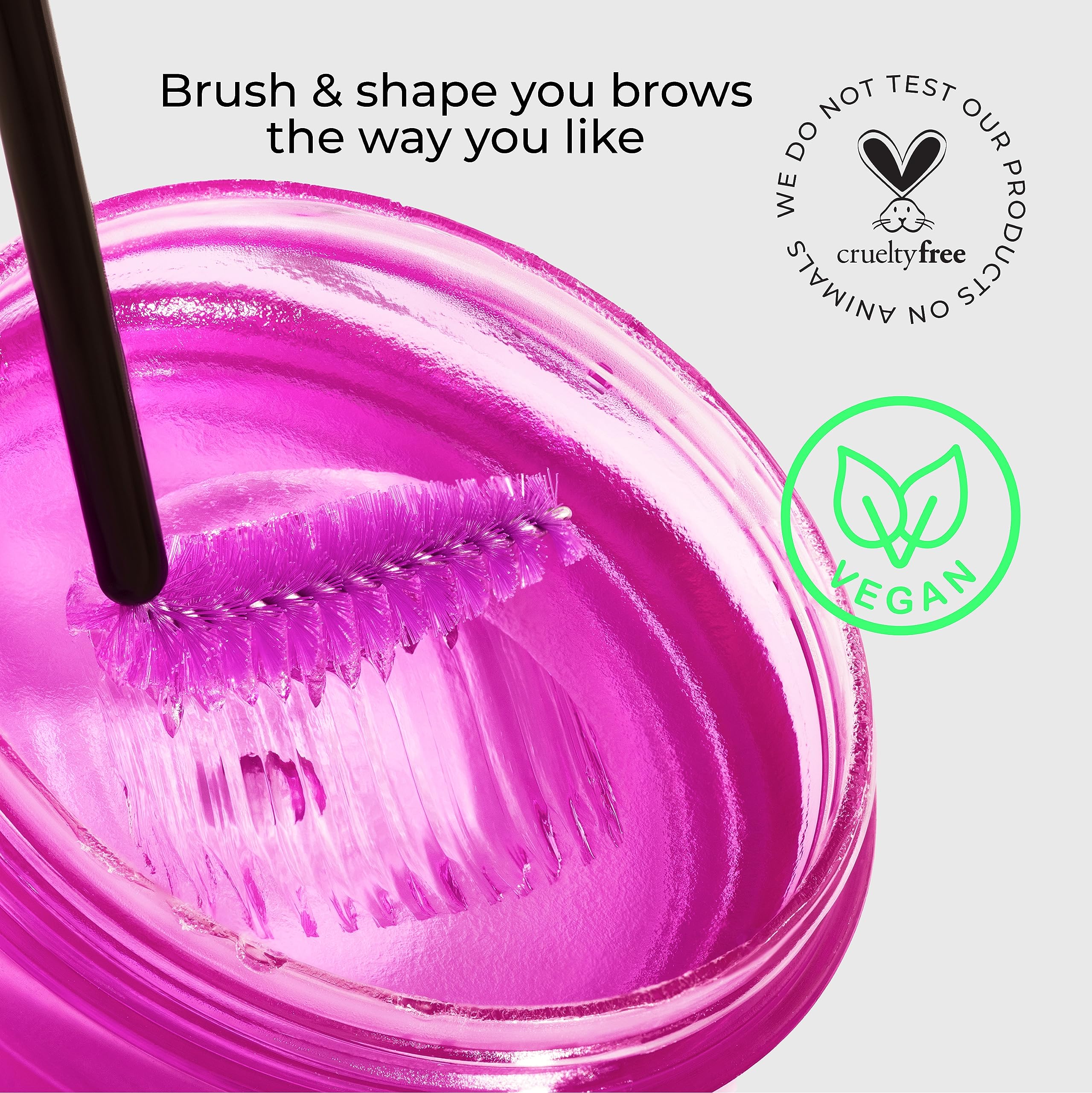 LAMEL Brow Lifting Wax: Easy-to-use & Residue-free - Defined Eyebrows - Mascara Spoolie & Transparent Gel - Organic & Cruelty-Free - 401, 15gr / 0.5oz