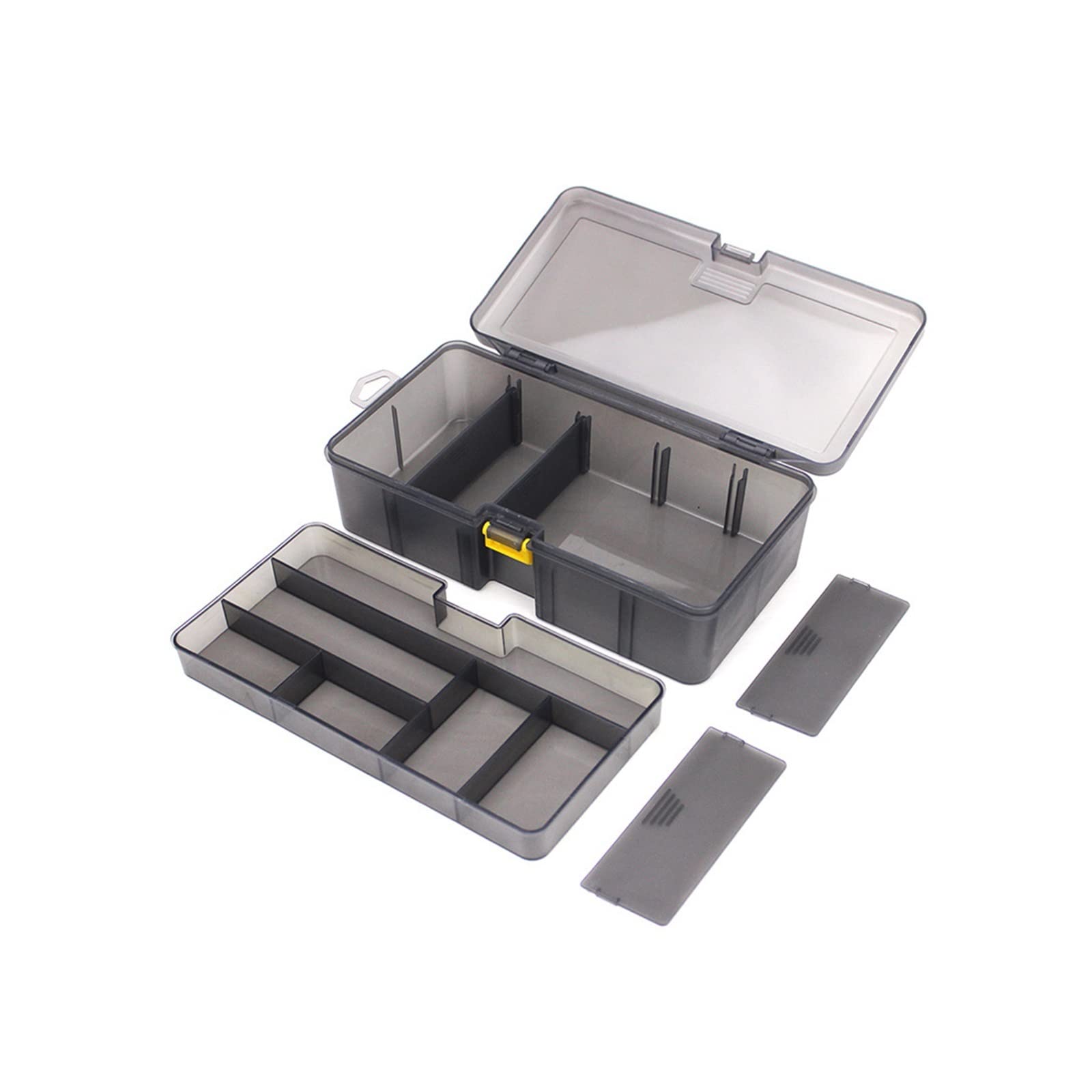 MEFESE Fishing Tackle Box Multi-Division Dual Layer Bait Lure Hook Case Storage Boxes Supply Organizer Accessory Large Capacity