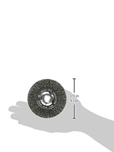 Mercer Industries 187010 - 4" x 1/2" x 5/8"-11 Crimped Wire Wheel, .014 Carbon Steel Wire
