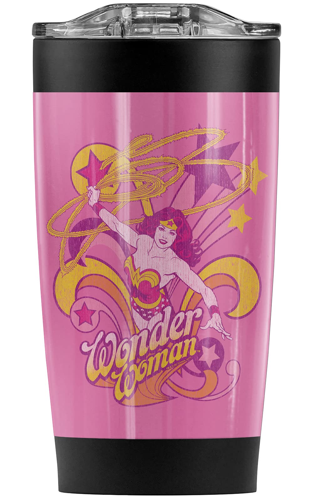Logovision Wonder Woman Save Me Stainless Steel Tumbler 20 oz Coffee Travel Mug/Cup, Vacuum Insulated & Double Wall with Leakproof Sliding Lid | Great for Hot Drinks and Cold Beverages