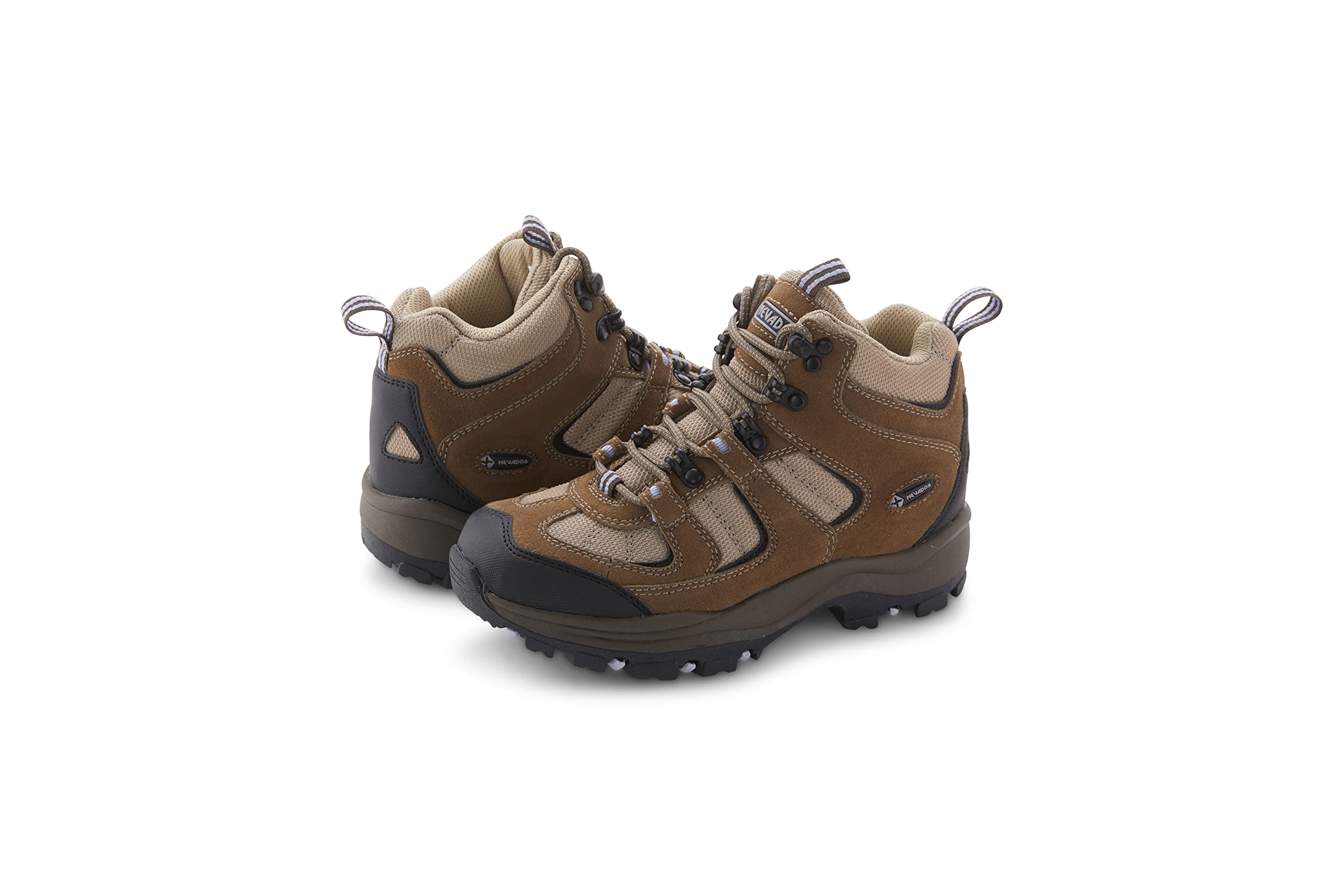 Nevados Boom 2 Mid Hiking Boots for Women, Water Resistant, Multi-Terrain Lug Pattern, Comfortable & Weather Proof Structure Rubber Traction Outsole Cradled Footbed