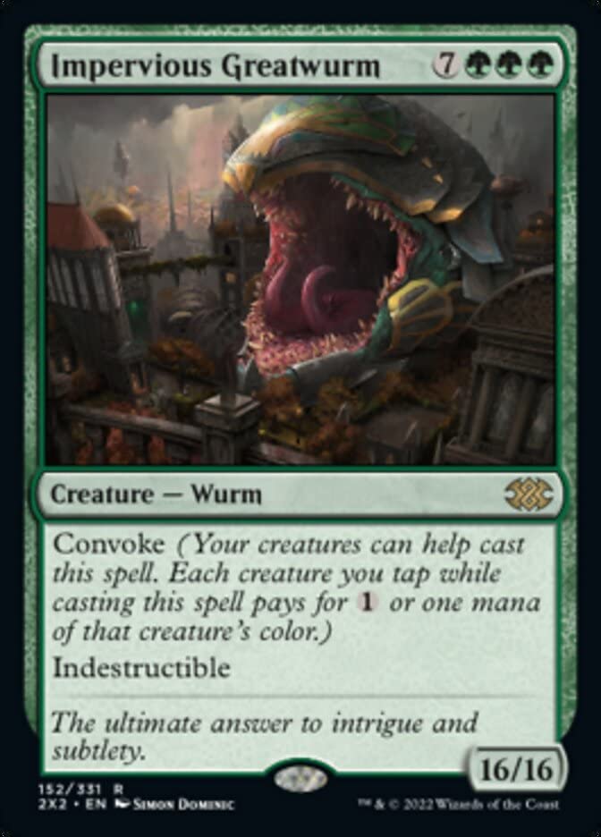 Magic: the Gathering - Impervious Greatwurm (152) - Double Masters 2022