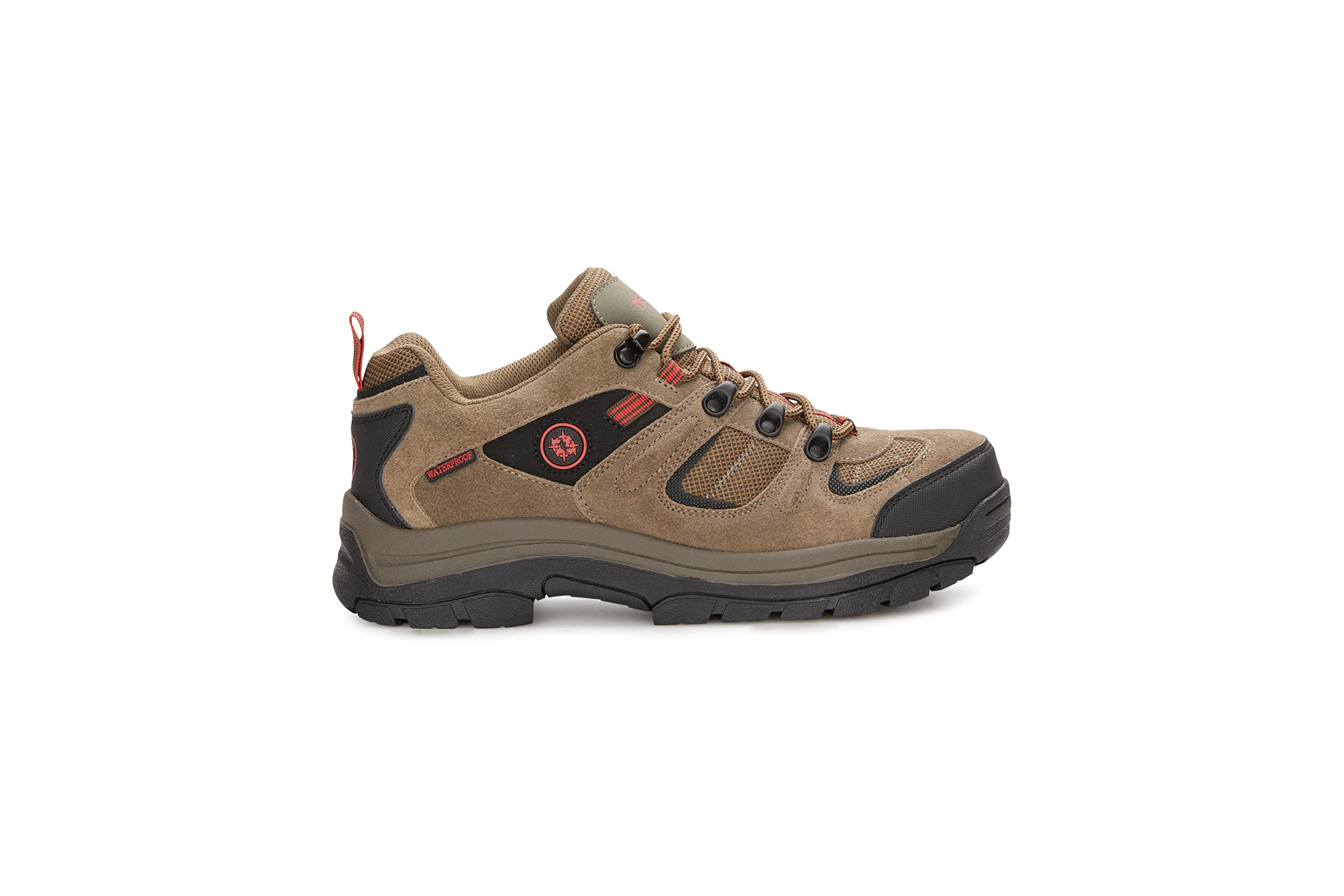 Nevados Klon Low Hiking Boots for Men, Water Resistant, Multi-Terrain Lug Pattern, Comfortable & Weather Proof Structure Rubber Traction Outsole Cradled Footbed