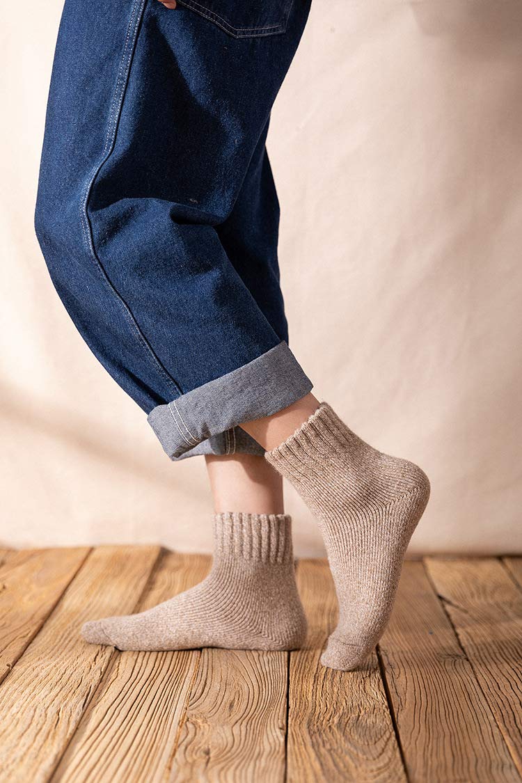 iCamter Womens Wool Socks Soft Super Thick Warm Socks for Women Thermal Winter Socks for Gifts