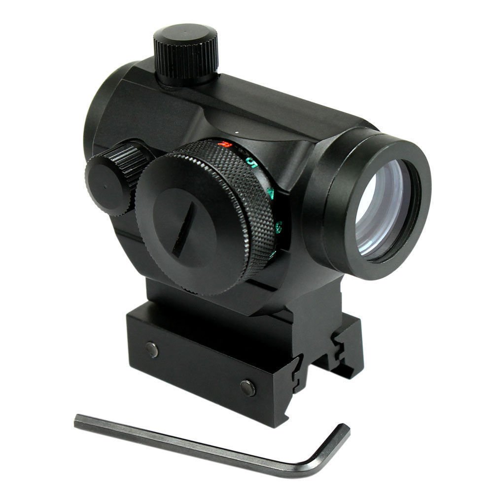 Higoo® Tactical Reflex Red/Green Dot Sight Holographic Scope with High Profile Mount fit 20mm Picatinny/Waver Rail or 11mm 11mm Dovetail