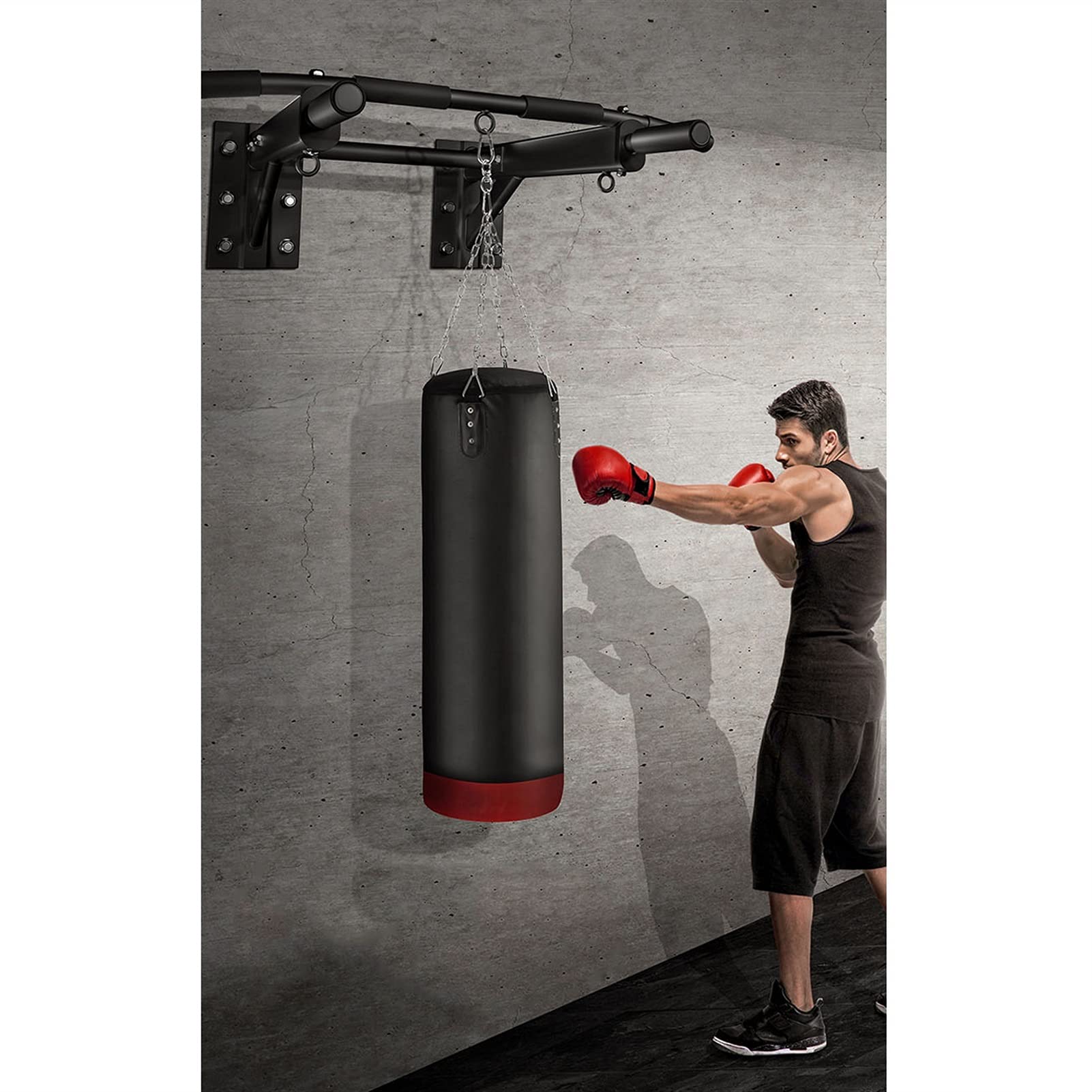 LUYIYI Household Indoor Pull- ups Wall Perforated Ring Pull Rope Swing Children' s Fitness Equipment