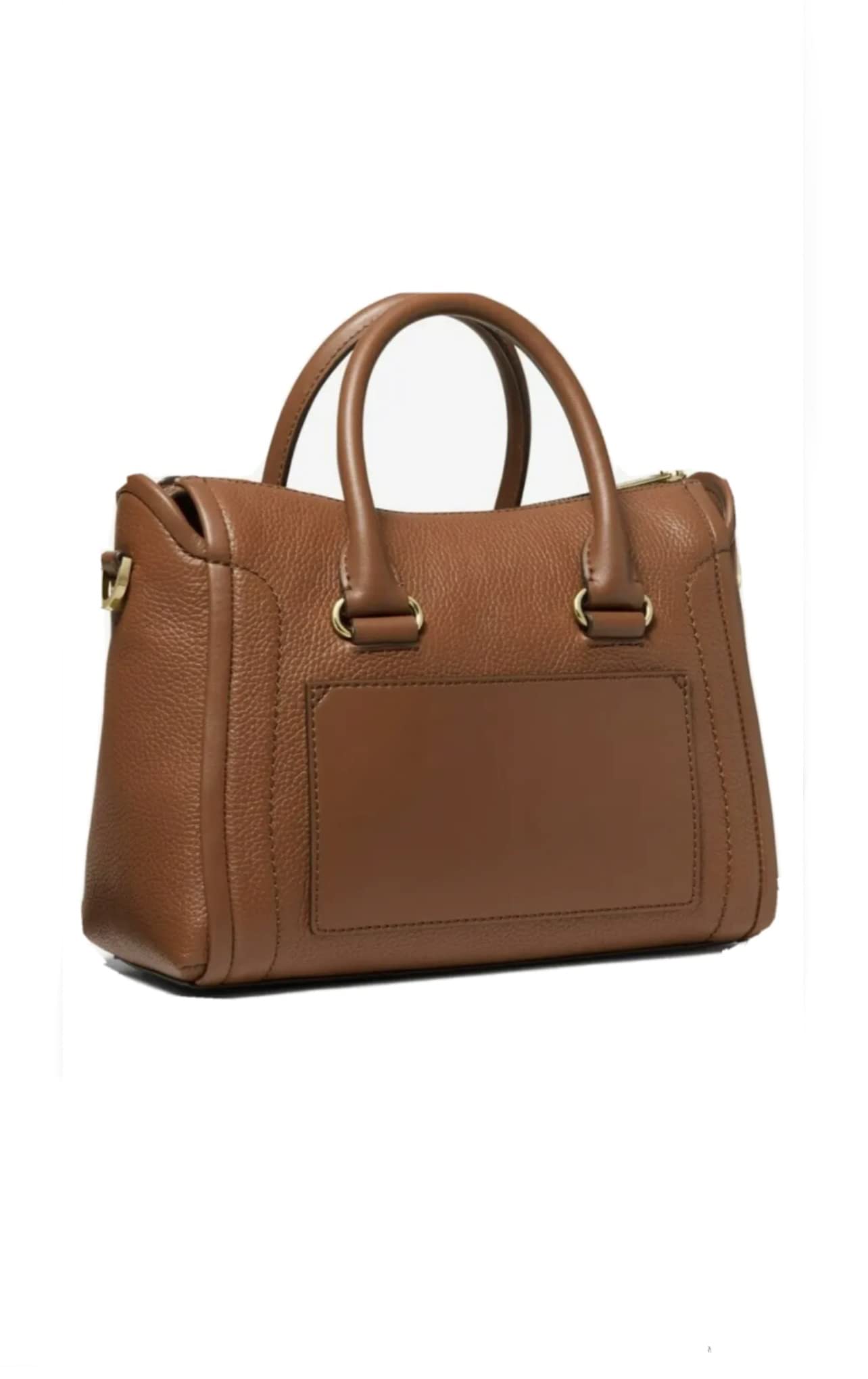 Michael Kors Carine Leather Satchel (Brown)