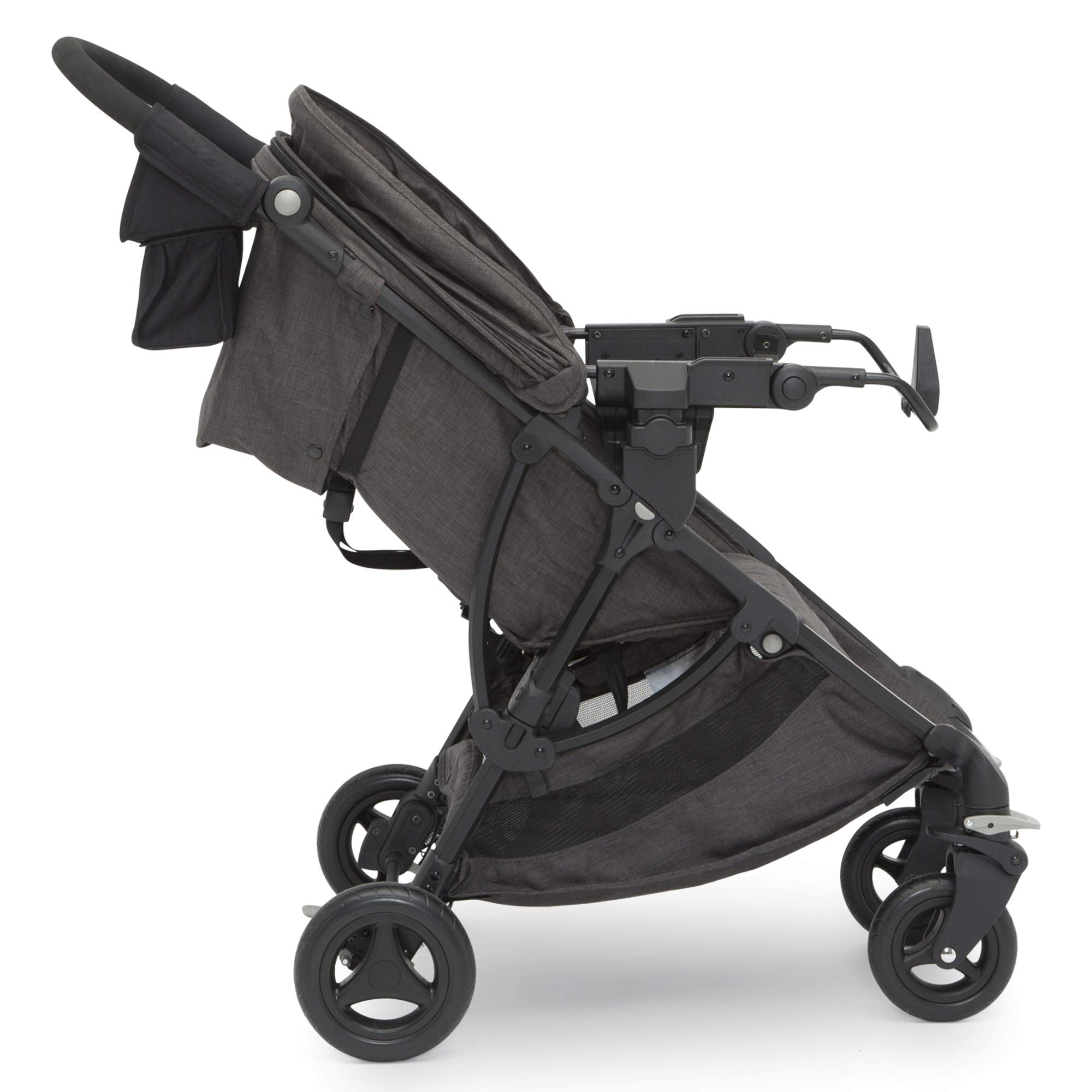 Jeep Gemini Car Seat Adapter by Delta Children - Works with Graco SnugRide (30,35,40), Evenflo Embrace, Evenflo Nurture, Chicco Keyfit 30, Britax B-Safe 35, Black