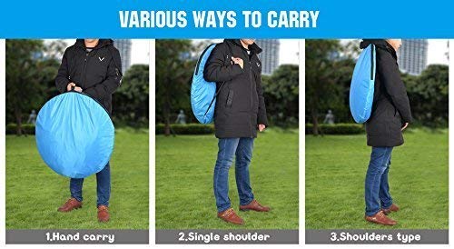 Instant Pop Up Camping Tent Waterproof 3-4 Person Camping Tent, Quick Set Up, Outdoor Hiking Backpacking Tent Shelter (B)