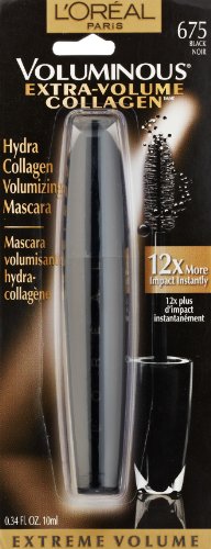 L'Oréal Paris Voluminous Extra Volume Collagen Washable Mascara, Black, 0.34 fl. oz.