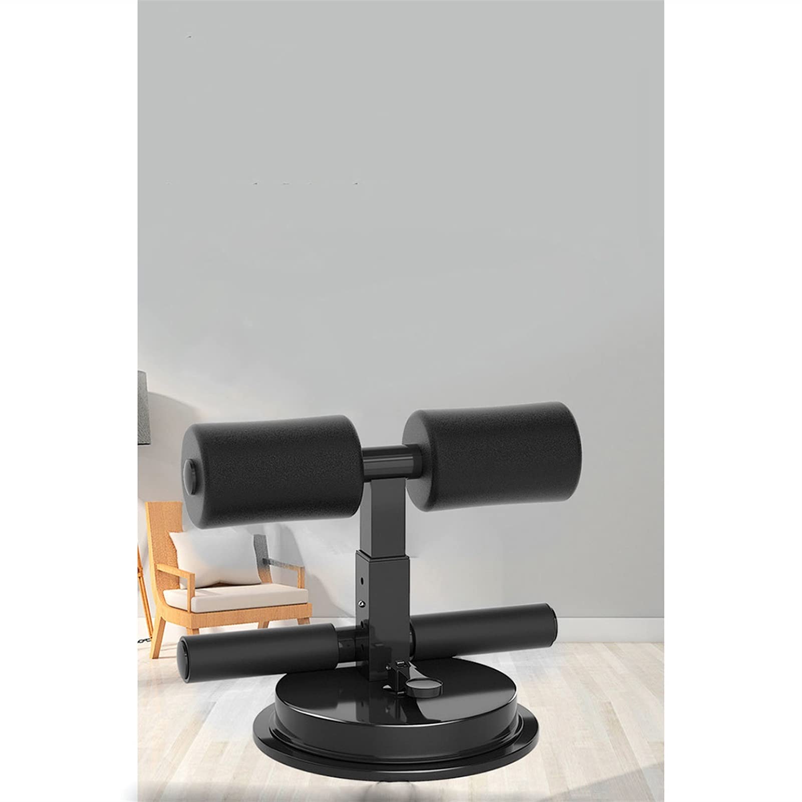 LUYIYI Suction Cup Abdominal Sit- up Aid Home Fitness Equipment Abdominal Training Thickened Foam Classic Black
