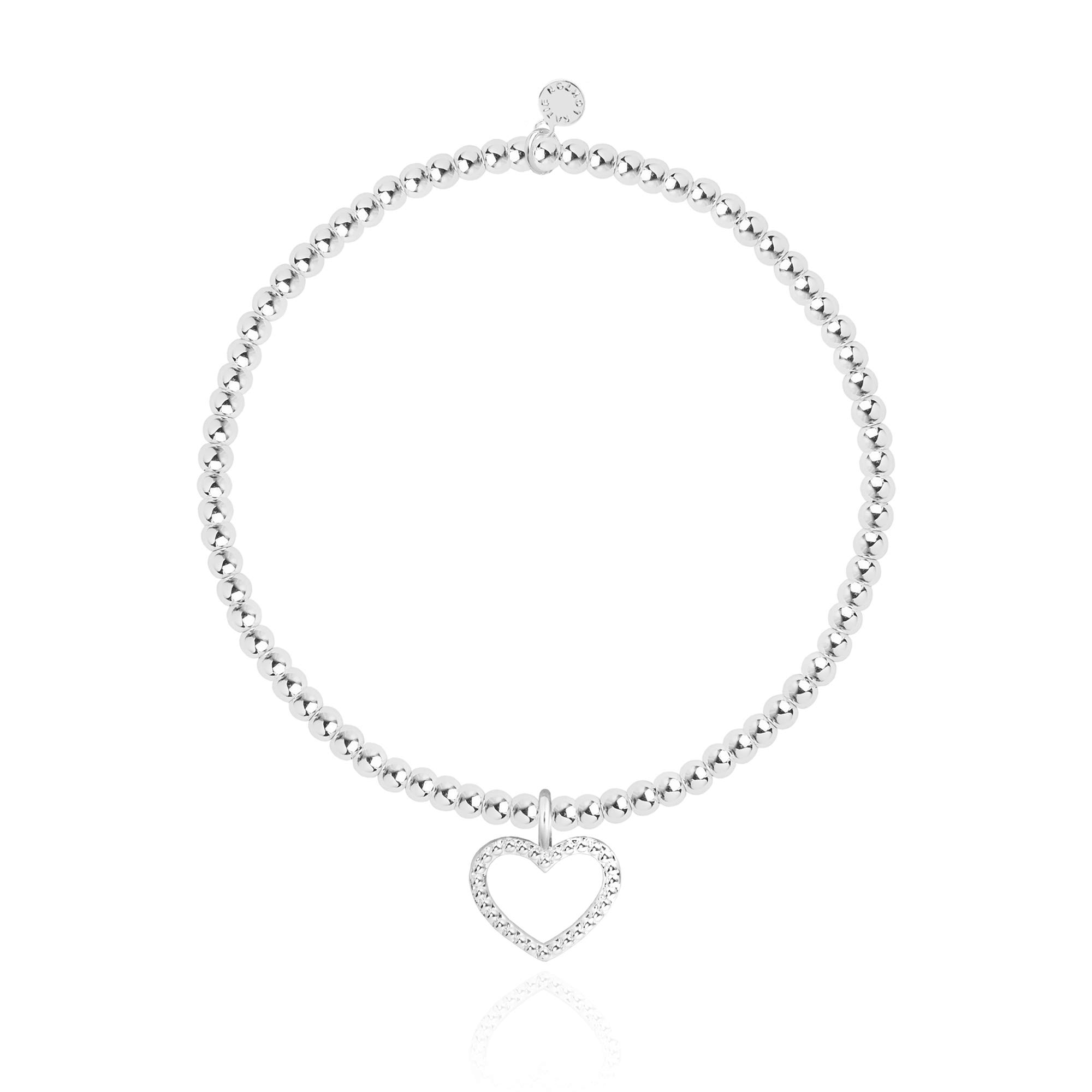 KATIE LOXTON Womens Occasion Box Live Love Sparkle Stretch Stacking Bracelets 3 Piece Set