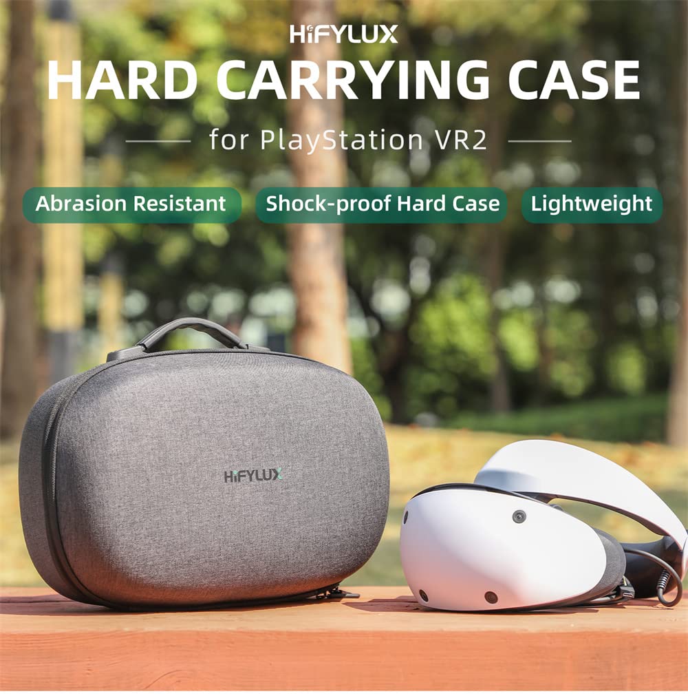 MayHei Portable Hard Shell Carrying Case Suitable for PlayStation VR2 Storage Bag Gaming Headset Handle for PS VR2 Accessories, Black