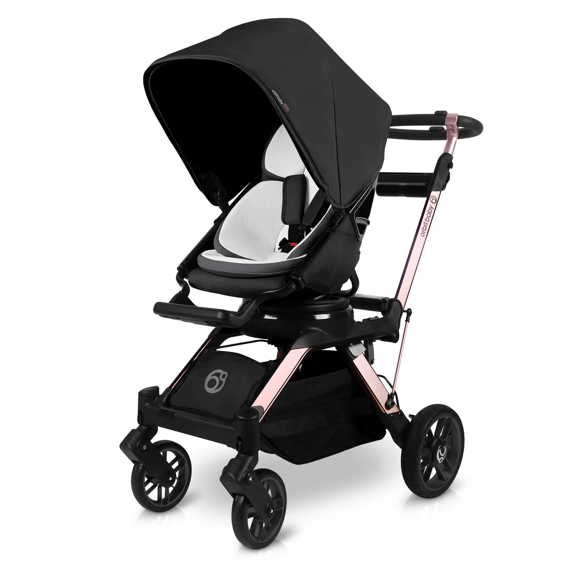 Orbit Baby G5 Stroller - Black Fabric - Gold Frame