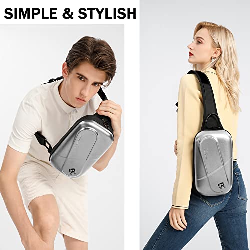 Piskyet Detachablea VR Backpack Case/Official Elite Strap Carrying Case, Hard Travel Case - Brushed Silver